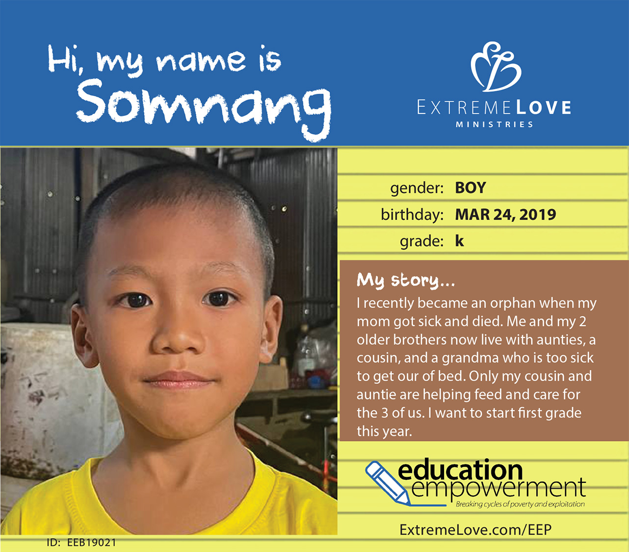 sponsor-a-child - Extreme Love Ministries